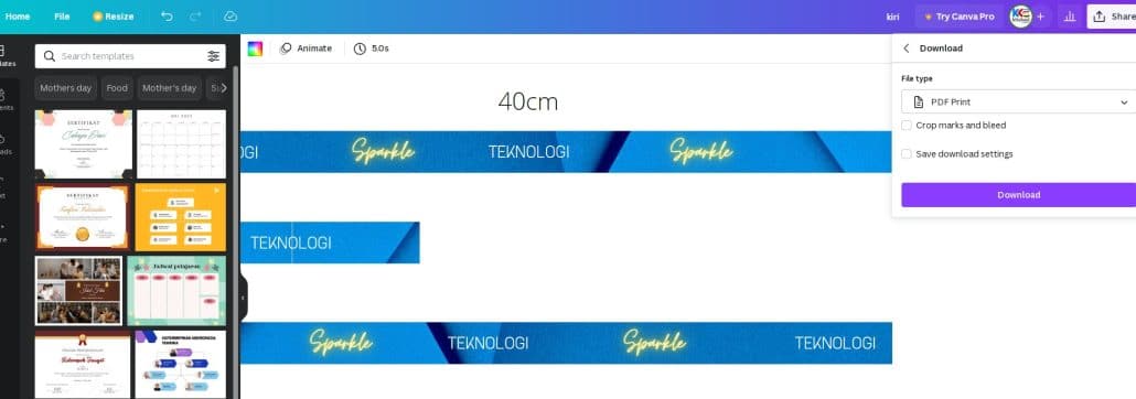 Step by Step Desain Lanyard Menggunakan Aplikasi Canva Gratis
